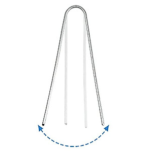 Landscape Staples 6 Inch Galvanized Garden Stakes 150 Pack,Garden Staples Heavy-Duty Sod Pins Anti-Rust Fence Stakes Securing Pegs for Barrier Fabric Irrigation Tubing Hose Weed