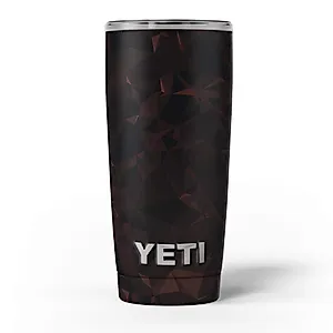Design Skinz Dark Geometric V1 - Skin Decal Vinyl Wrap Kit Compatible with The Yeti Rambler Cooler Tumbler Cups