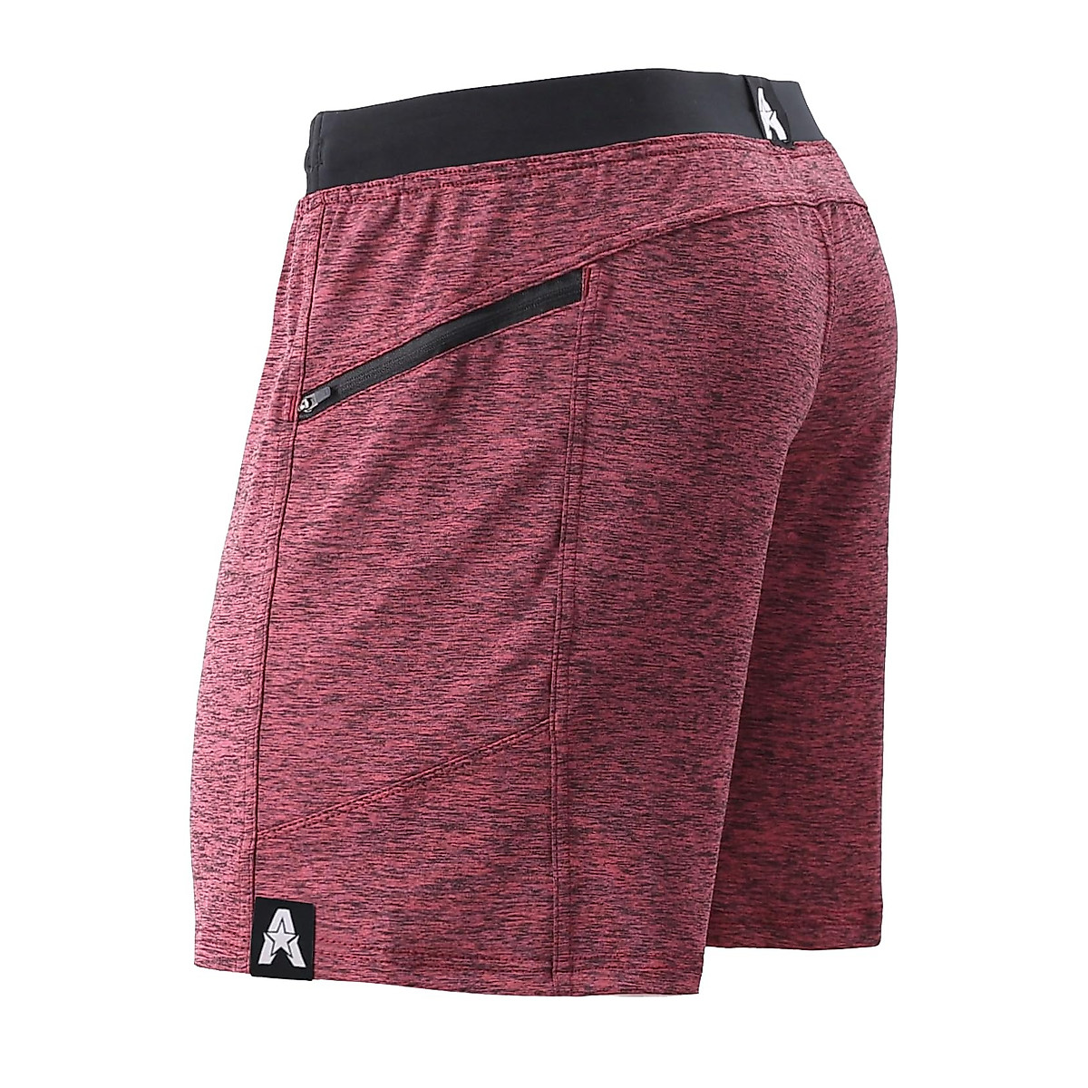 Anthem Athletics Hyperflex 7 Inch Men's Workout Shorts - Zipper Pocket Short for Running, Athletic & Gym Training - Iron Oxblood G2 - Large
