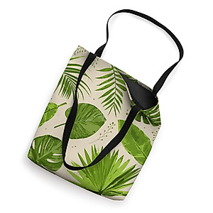 Tropical Leaves, Monstera Tote Bag