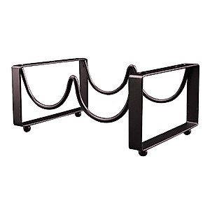 sleeri Wine Rack Countertop, Cabinet Wine Holder Storage Stand, 1 Tier Stackable Wine Rack, Hold 2 Bottles - Wine Rack Storage Organizer Holder for Wine, Beer, Pop/Soda, Water, Stackable/ 1 Pcs