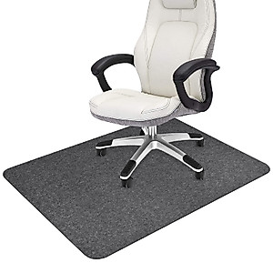 Placoot Office Chair Mat for Hardwood Floor, 55"x35" Computer Chair Mat, Desk Chair Mat, Large Anti-Slip Floor Protector for Home Office