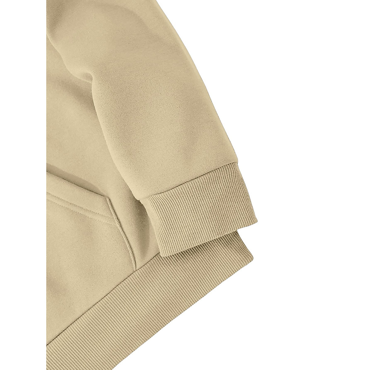 SOLY HUX Letter Hoodies for Men Casual Slogan Graphic Long Sleeve Streetwear Pullover Sweatshirt with Pocket Khaki Letter XL