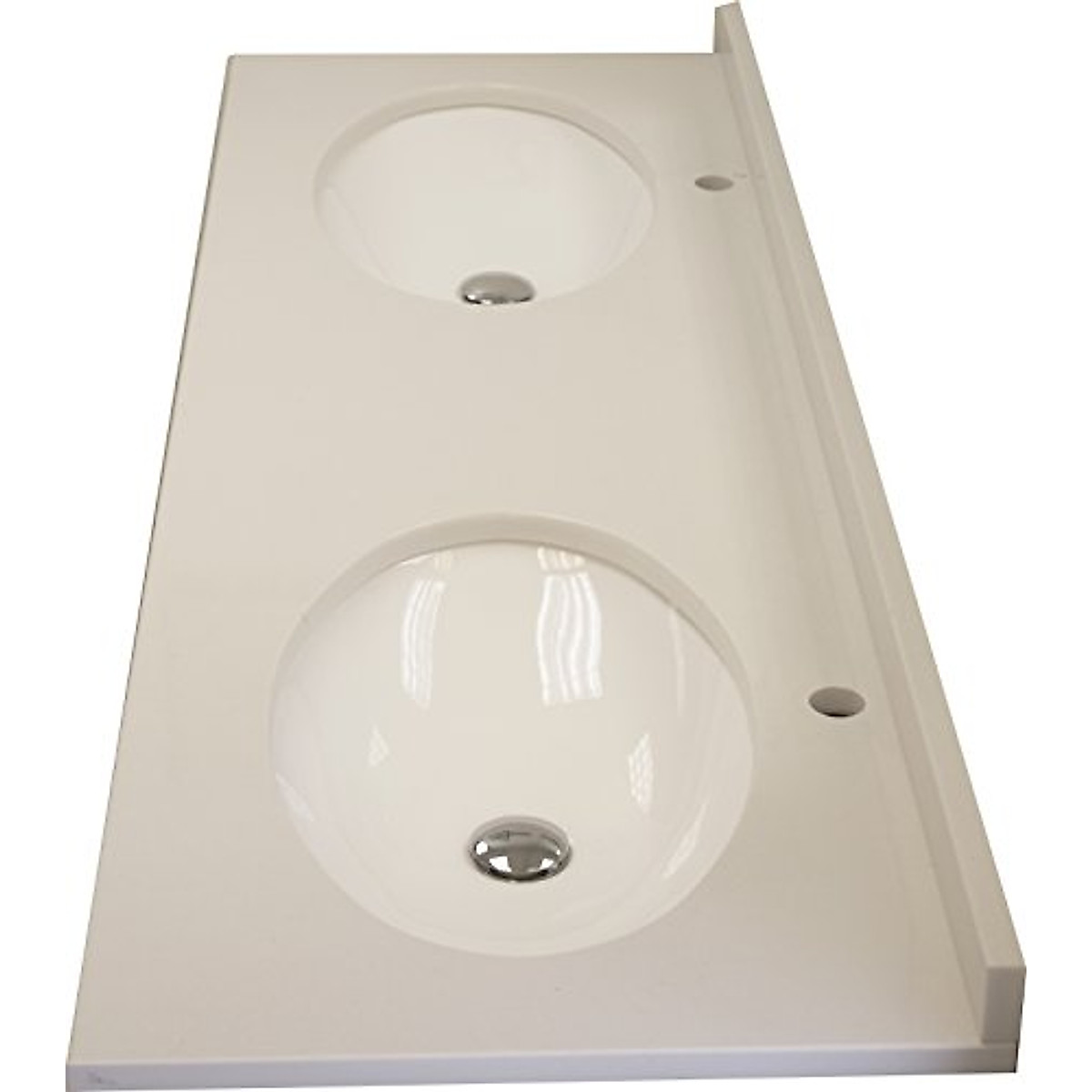 Hispania bath Madrid 60-inches Double Sink Bahtroom Vanity Solid Wood, Espresso, Cabinet, Crema Marfil Quartz Countertop and Double White Ceramic Undermount Sink, Made in Spain (European Brand)