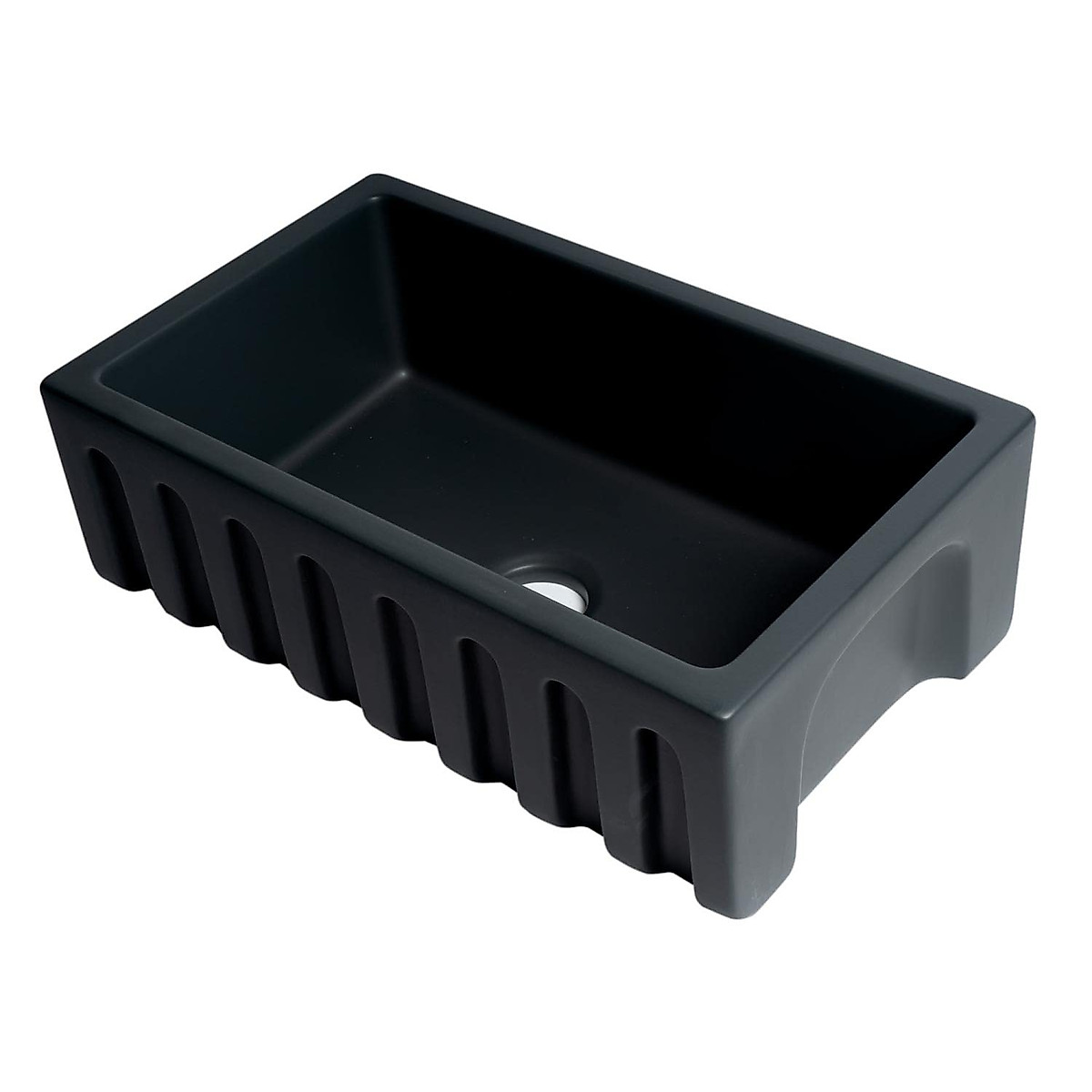ALFI brand AB3018HS-BM Kitchen Sink, Black Matte