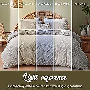 Tametra Boho Duvet Cover Queen - Tufted Queen Duvet Cover,Textured Duvet Cover, Ultra Soft Shabby Chic Embroidery Duvet Covers for All Seasons PCS 90" x 90"(Gray)