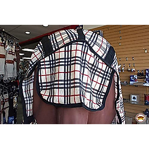 HILASON 75 Inches Horse Fly Sheet Ultra Violet Rays Protect Mesh Bug Mosquito Summer Spring | Fly Sheet | Horse Turnout Sheet | Fly Sheet for Horses | Bug and Mosquito Protection | Fly Sheet for Horse