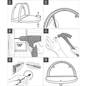 Petrala White Nightstand, Mini Simple Floating Nightstand Modern Minimalist Wall Mount Shelf for Bedroom Decor Sturdy Small Storage Rack Foldable Bedside Table for Bedroom Living Room Study Room