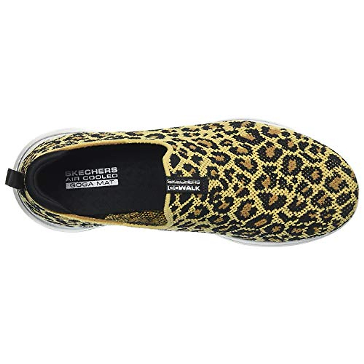 Skechers Women's Go Walk 5 - Wildlife Sneaker, Leopard, 7.5 US