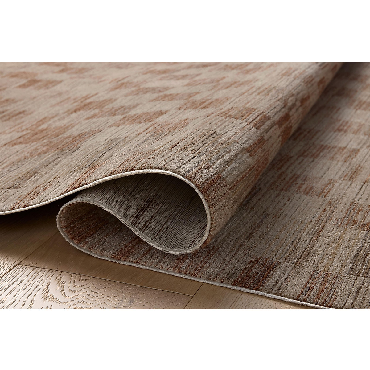 Loloi Amber Lewis Cali Collection CIL-06 Brick/Natural 6'-7" x 9'-2" Area Rug