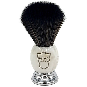 Parker Ultra Soft SYNTHETIC Bristle Shaving Brush - For Sensitive Skin