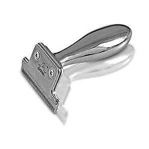 De Shedding Tool for Grooming Dogs & Cats The WOOFIE Wand The Original Chrome Dog Comb is Stainless Steel Handled Shedding Brush