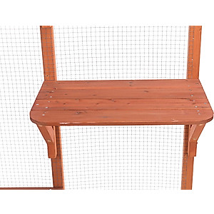 TRIXIE Outdoor Catio, Cat Enclosure with Roof, Large Cat Playpen with Platforms, Cat House, Cat Cage, Run-71 Inch