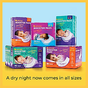 Sposie Diaper Booster Pads - Diaper Pads Inserts Overnight, Cloth Diaper Inserts and Overnight Diapers Size 4-6 and 2t-5t, Diaper Liners Baby Products