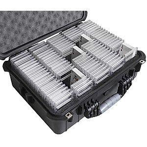 Case Club 108-196 Graded Card Slab Carrying Case- Slotted Storage Fits PSA/BGS/FGS/ & More Graded Slabs - Collector Box for Trading & Sports Cards - Travel Holder for Slabs/Sleeves/Loose Cards