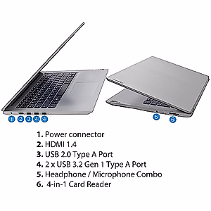 Lenovo IdeaPad 3 Laptop, 14" FHD Display, Dual-core Intel i3-1115G4, 20GB RAM, 1TB SSD, Webcam, HDMI, 4 in 1 Card Reader, Dolby Audio, WiFi 6, 7.5 Hours Battery Life, Windows 11 Pro, Grey, MarsPC