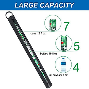 JOINDO Golf Beer Sleeve, 7 Cans Insulated Cooler Beer Sleeve, Golf Bag Beer Cooler Sleeve, Beer Golf Sleeve Keeps Canned Beverages Cold On The Golf Coures, Beer Sling Fits in Most Golf Bags