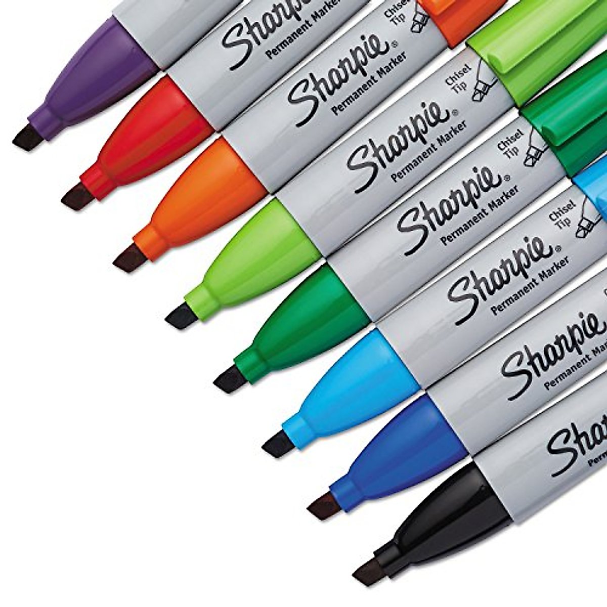 Sharpie 38250Pp Permanent Marker 5.3Mm Chisel Tip Assorted 8/Set (San38250pp)