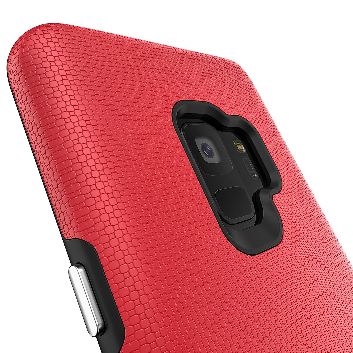 Crave Dual Guard for Samsung S9 Case, Shockproof Protection Dual Layer Case for Samsung Galaxy S9 - Red