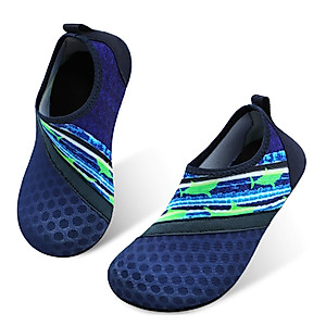 JIASUQI Summer Beach Pool Water Shoes Sock for Kids Boys Girls Splice Navy US 2.5-3 M Little Kid