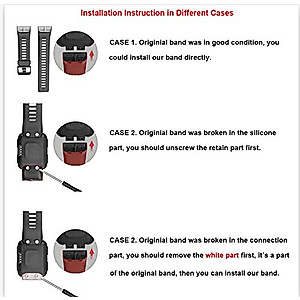NotoCity for Garmin Forerunner 35 Band Soft Silicone Replacement Watch Strap Compatible with Forerunner 35 Smartwatch