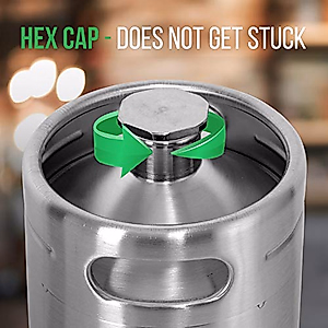 NutriChef Nitro Cold Brew Coffee Maker - Home Brew Coffee Keg, Nitrogen Coffee Machine Dispenser System w/ Pressure Relieving Valve Kit & Stout Creamer Faucet, Stainless steel - NutriChef NCNTROCB10