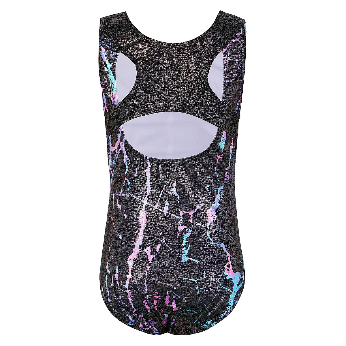 TFJH E Gymnastics Leotards Girls Ballet Dance Apparel Practice Outfits 8-9y Black Line 10A