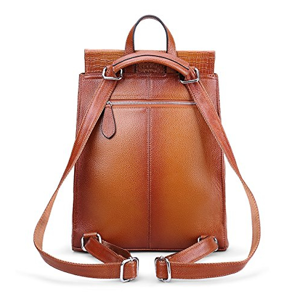 COOLCY Women Real Leather Backpack Shoulder Bag