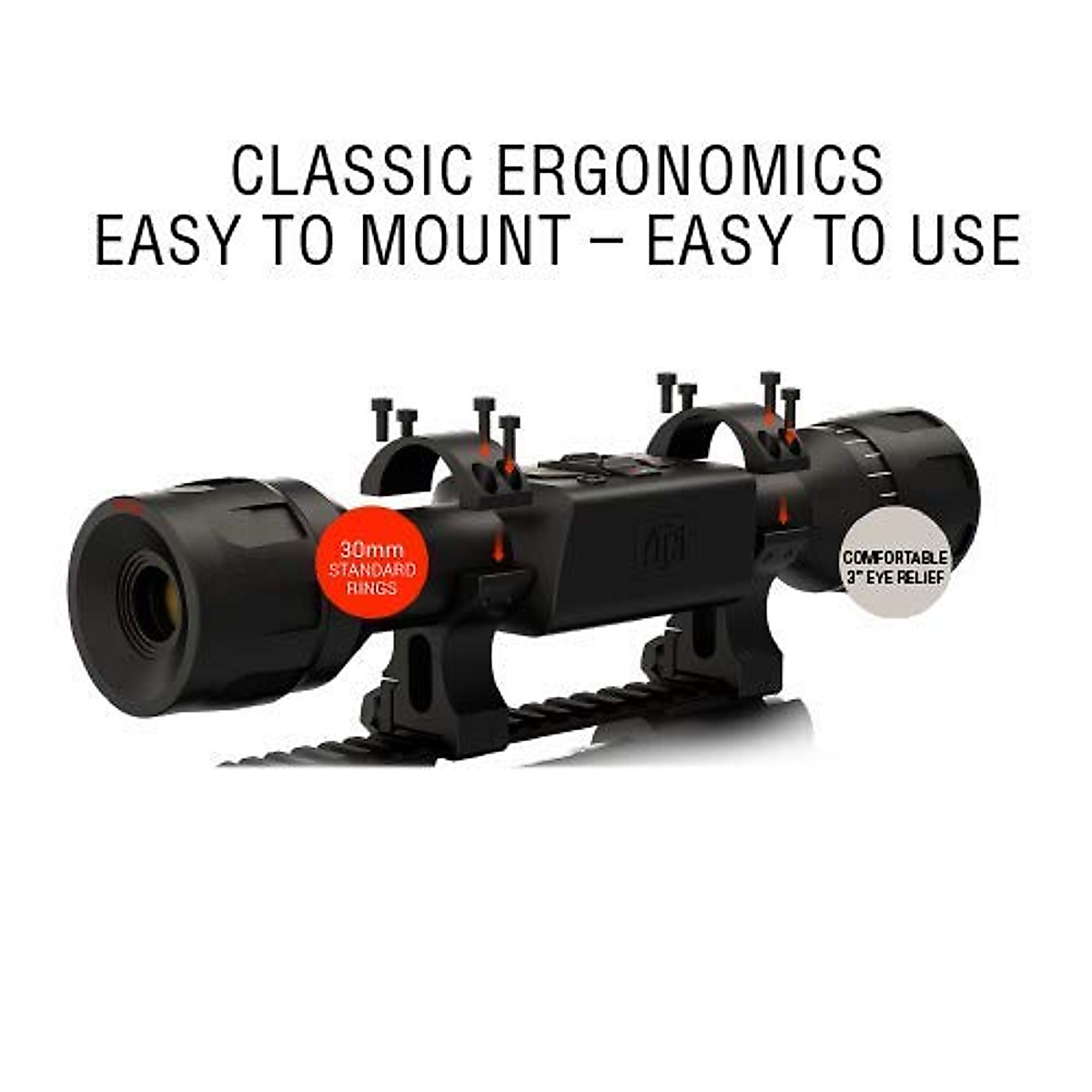 theOpticGuru Thor LT Thermal Rifle Scope w/10+hrs Battery & Ultra-Low Power Consumption (160x120, 4-8x)