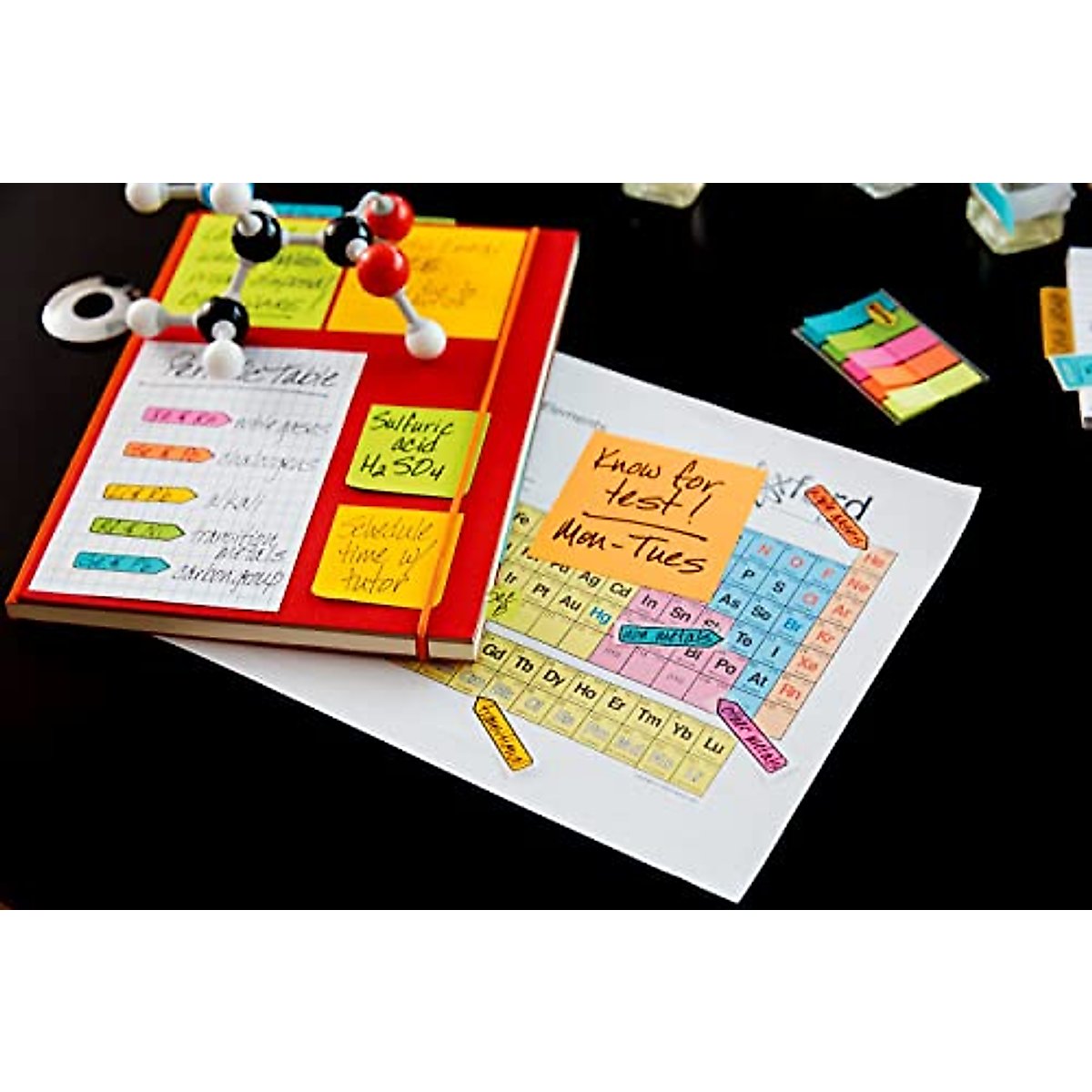 Post-it Super Sticky Notes, 4 in x 6 in, 3 Pads, 2x the Sticking Power, White with Blue Grid Lines, Recyclable (660-SSGRID)