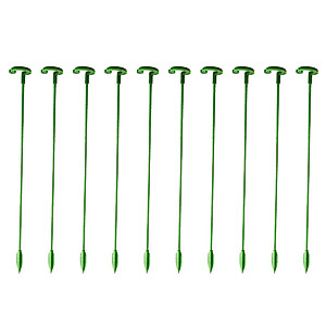 Plants Support Rods 10 Pcs Garden Bonsai Bracket Stake Single Stem Shrub Holder for Indoor Outdoo Garden Flower Potted Support Rod support rod for plants