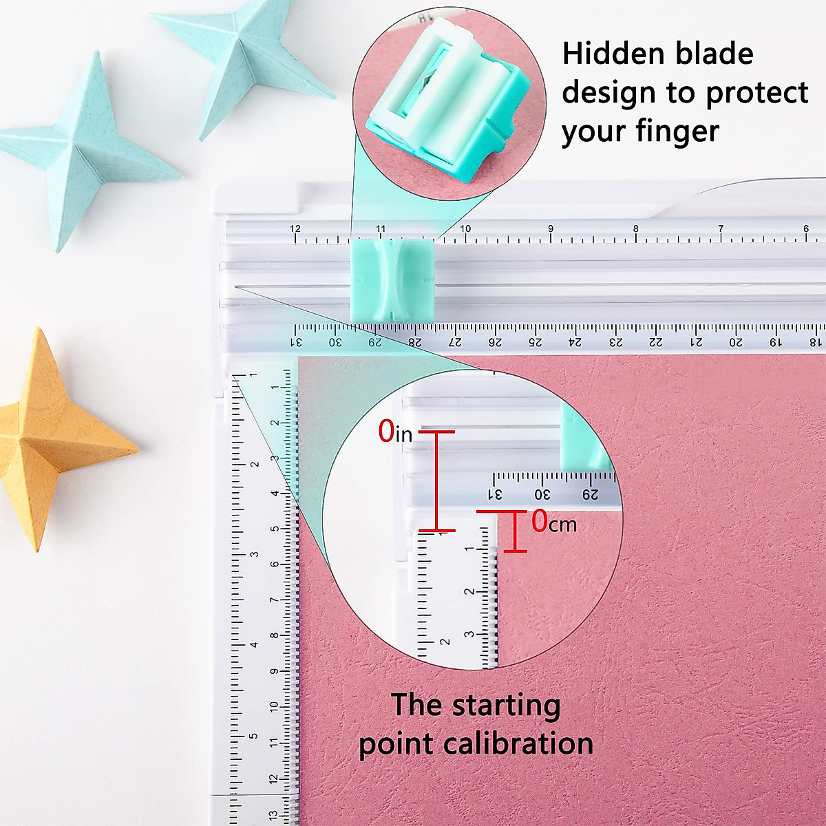 Ecraft Paper Trimmer Scoring Board: 12 x12 inch Craft Paper Cutter - Folding & Scorer for Cover of Book & Gift Box and Photo etc
