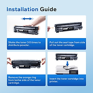 Valuetoner Compatible Toner Cartridge Replacement for Canon 128 CRG-128 3500B001AA ImageCLASS D530 D550 MF4570dw MF4770n MF4880dw MF4890dw MF4450 MF4420n FaxPhone L190 L100 Printer (Black, 4 Pack)
