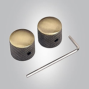 ERINGOGO 4 Pcs Electric Guitar Replacement Parts Electric Guitar Knobs Dome Knobs Knob Volume Tone Dome Tone Control Knobs Guitar Screw Knob Guitar Parts Earth Tones To Rotate Wrench