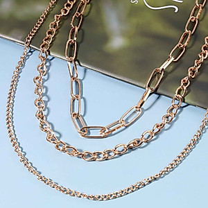 Yheakne Punk Pants Chain Layered Jeans Chain Gold Trousers Chain Wallet Pocket Chain Layered Wallet Chain Hip Hop Pants Chain Jewelry for Women and Men (Gold)