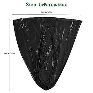 Umtiti Dog Poop Trash Can with Lid for Outdoors，12-Liter Trash Can with 180PCS Black Plastic Bags, Pet Waste Container，Black-Y+180BK