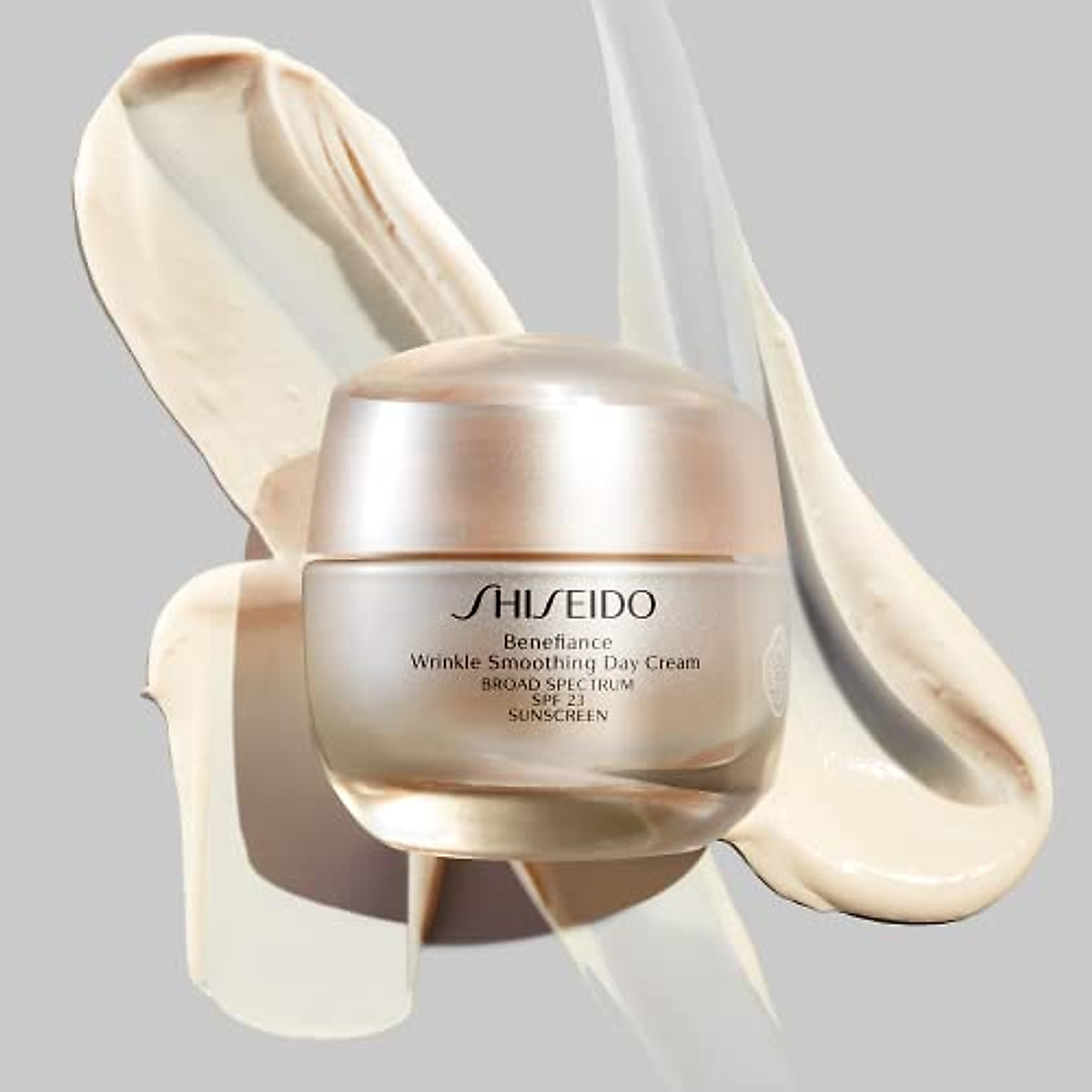 Shiseido Benefiance Wrinkle Smoothing Day Cream - 50 mL - Broad-Spectrum SPF 23 Anti-Aging Moisturizer - Visibly Corrects Wrinkles & Intensely Hydrates - Non-Comedogenic