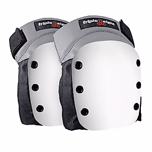 Triple Eight Street Knee Pads for Skateboarding with Adjustable Straps (1 Pair)