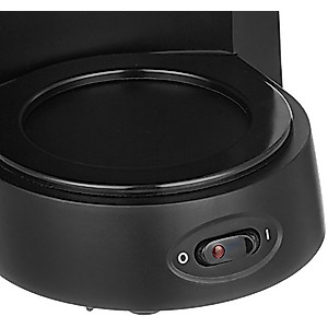 Amazon Basics 5-Cup Drip Coffeemaker with Glass Carafe and Reusable Filter, Black