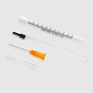 1ml/cc Disposable Syringe with 25 Gauge 1 Inch,Individual Package,Pack of 20