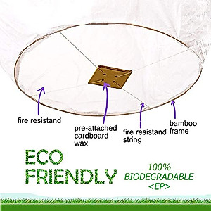 Linternas de Cielo Chino biodegradables para bodas, Fiestas, festivales, conmemorativos y más (paquete de 11)