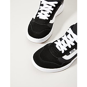 Vans Unisex Range Exp Suede Canvas Sneaker - Black/White 8