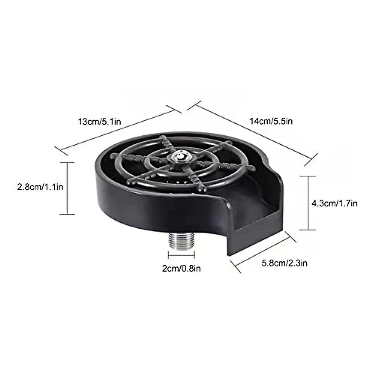 Faucet Cup Washer, Labor Saving Glass Rinser Improve Efficiency Easy Operation Automatic Thoroughly for Sink