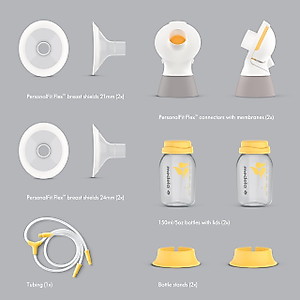 Medela Classic PersonalFit Flex Double Pumping Kit for Electric Breast Pumps Compatible with Freestyle, and Swing Maxi Breastpumps