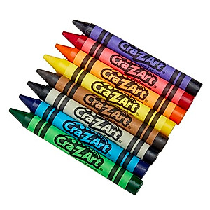 Cra-Z-Art Jumbo Crayons, 8 Assorted Colors, 8/Pack (10203WM48)