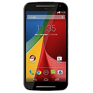 Motorola XT1068 Moto G (2ND GENERATION - 2014) DUAL SIM 8GB Factory Unlocked 3G Phone - Black (International Version - No Warranty)