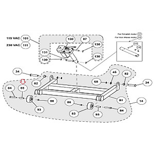 Hydra Fitness Exchange Spanner Bushing HX-22247 works with Cybex Treadmill