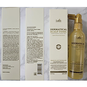 LA'DOR Dermatical Scalp Tonic - For Sensitive & Thinning Hair - 4.05 Fl Oz, Leave-in Spray Conditioner, Cleanse, Reduce Hair Loss