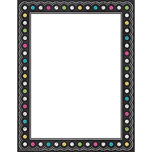 Teacher Created Resources Chalkboard Bright's Computer Paper (5837)
