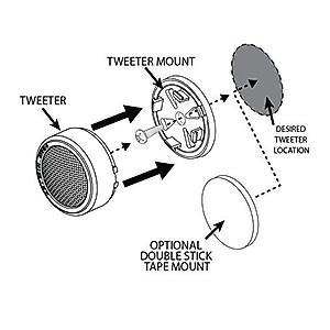 2 Pair CERWIN-VEGA XED1T 500W MAX 1 Inch XED Series Tweeter